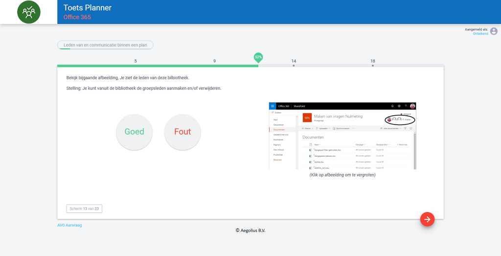 Aegolius – Toets Planner - Office 365